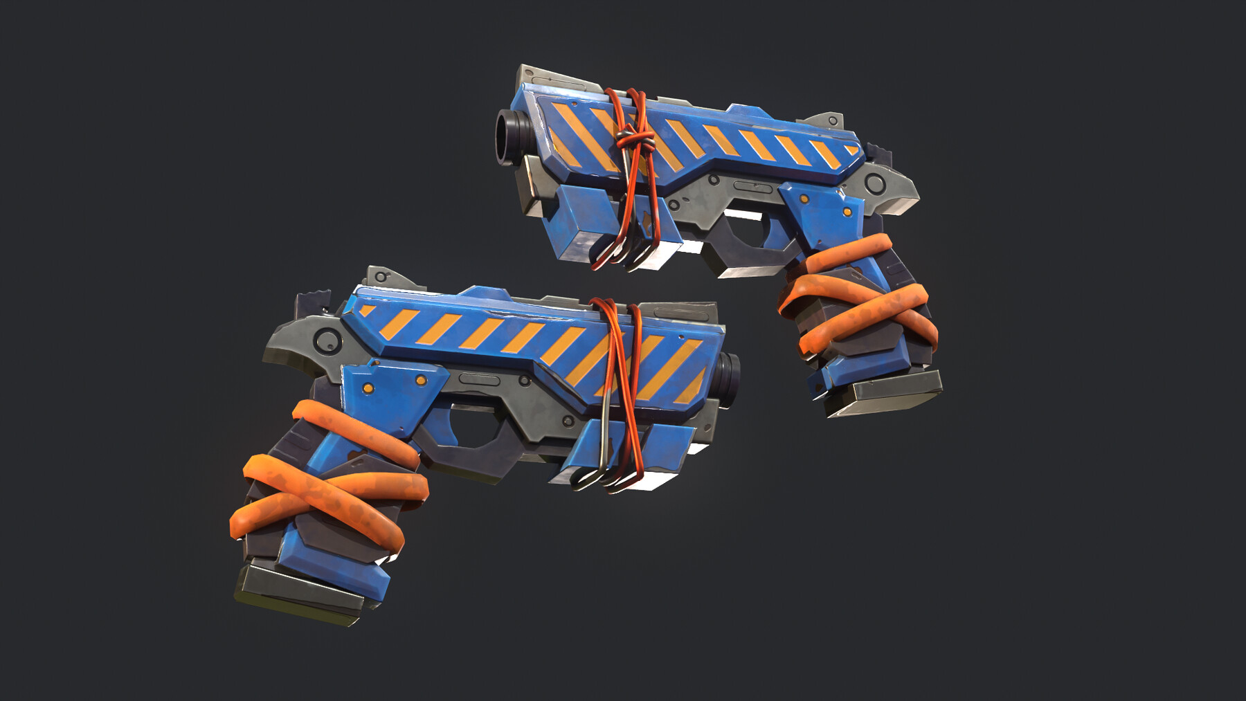 ArtStation - Stylized Hand painted Pistol | Game Assets