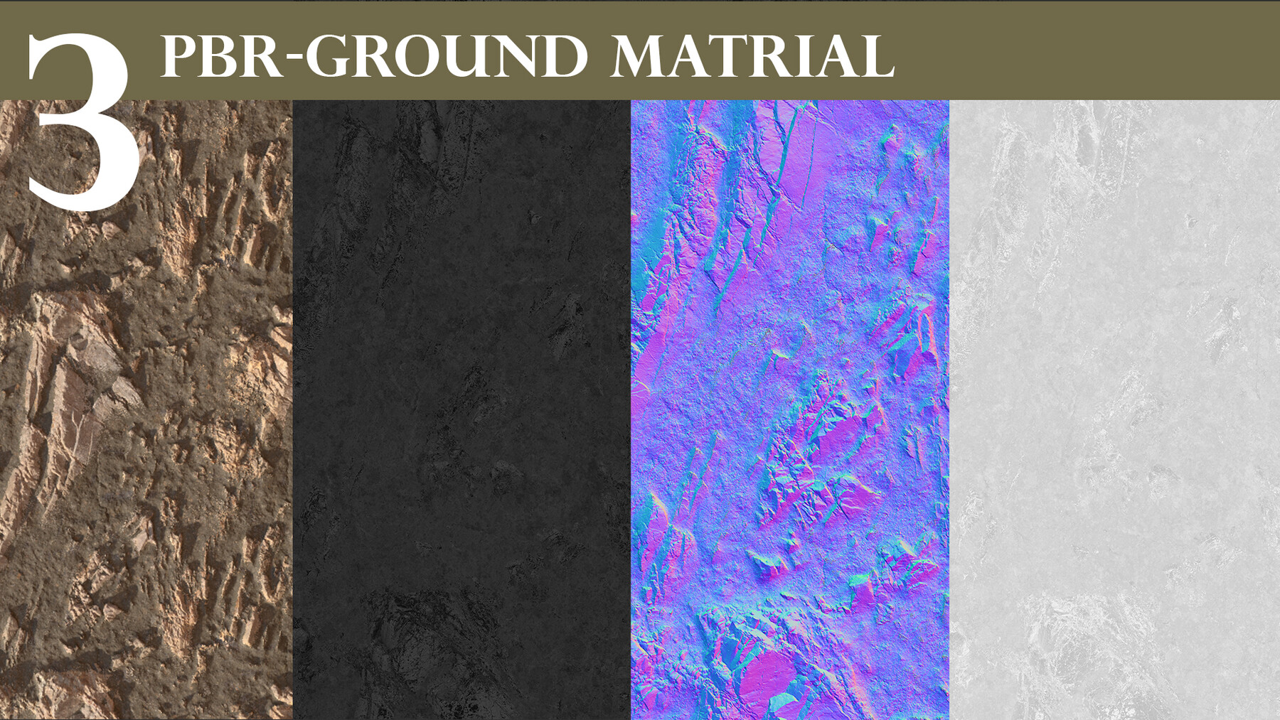 ArtStation - 3 PBR-GROUND MATRIAL - 4K | Game Assets