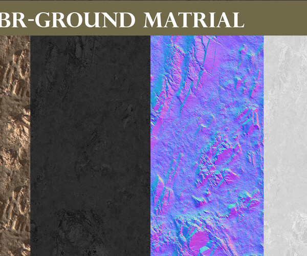 ArtStation - 3 PBR-GROUND MATRIAL - 4K | Game Assets