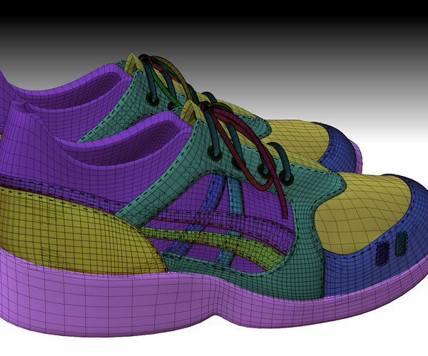 ArtStation - ASICS SHOES low-poly | Game Assets