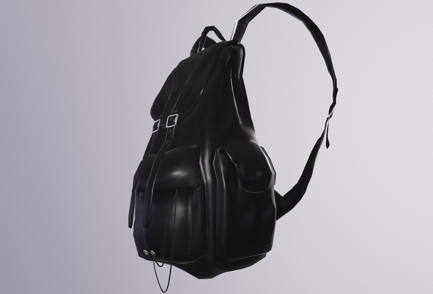 ArtStation - LEATHER BACKPACK low-poly | Game Assets