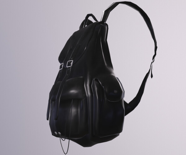 ArtStation - LEATHER BACKPACK low-poly | Game Assets