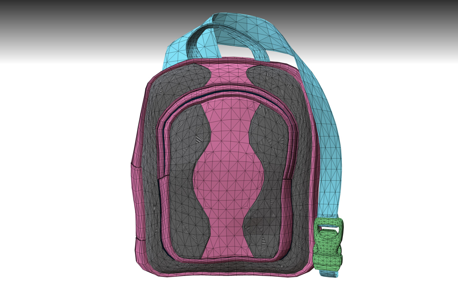 ArtStation - ONE SHOULDER BACKPACK LEATHER low-poly | Game Assets