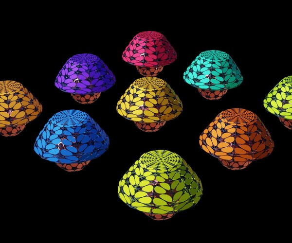 ArtStation - Digital Assets - Random Colorized Lamps | Game Assets