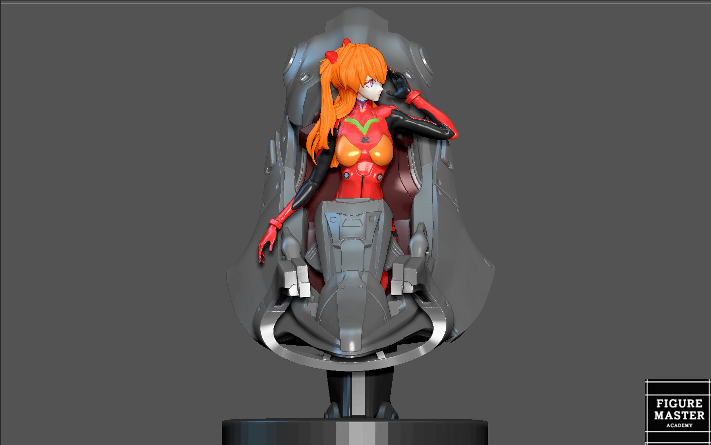 ArtStation - ASUKA COCKPIT EVANGELION SEXY GIRL STATUE CUTE PRETTY ...