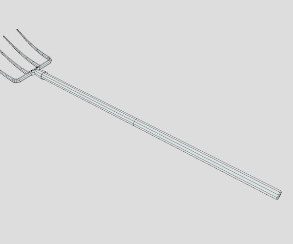 ArtStation - Low Poly Cartoon Pitchfork | Game Assets