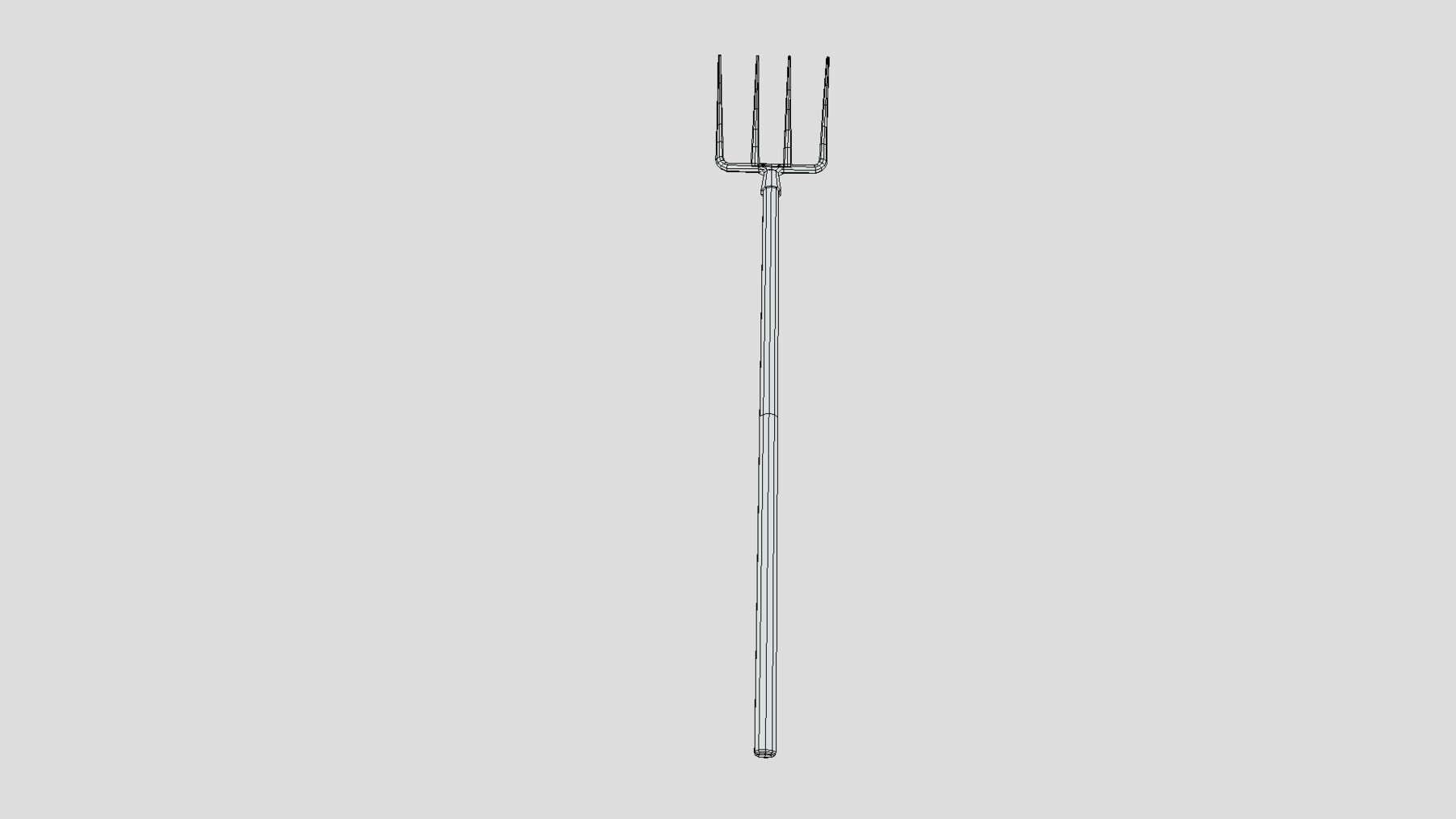 ArtStation - Low Poly Cartoon Pitchfork | Game Assets