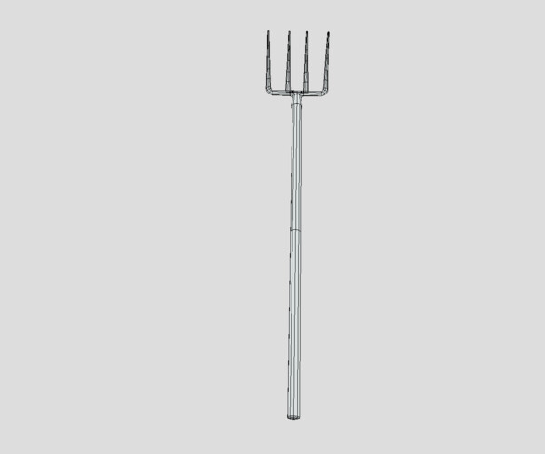 ArtStation - Low Poly Cartoon Pitchfork | Game Assets