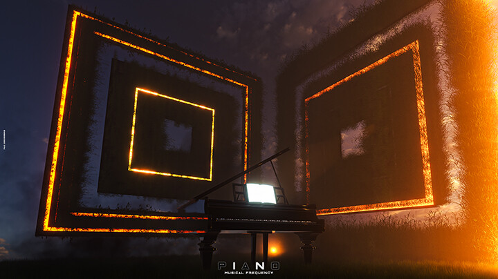 ArtStation - Piano - Musical Frequency | Artworks