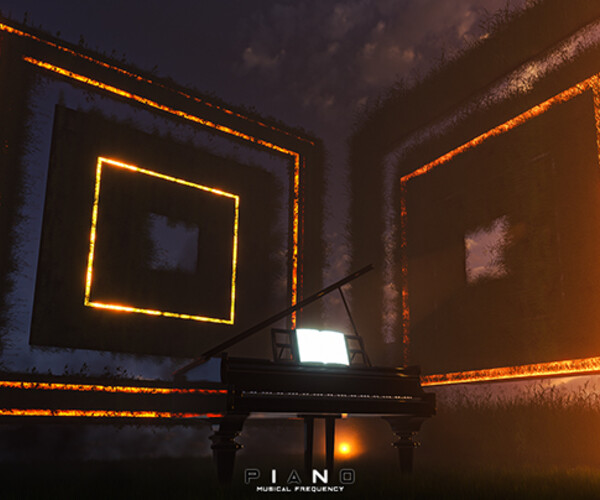 ArtStation - Piano - Musical Frequency | Artworks