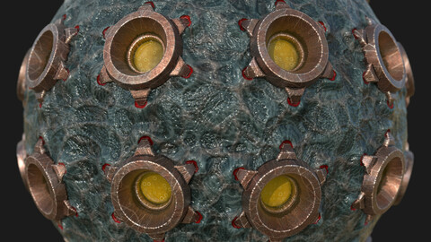 ArtStation - Alien Monster Skin and Flesh Horror PBR Procedural ...