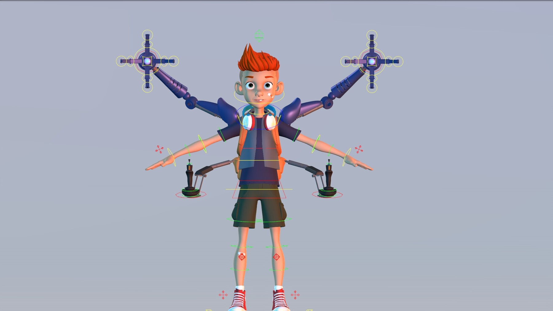 ArtStation - Mike Robot Arms Rig | Game Assets