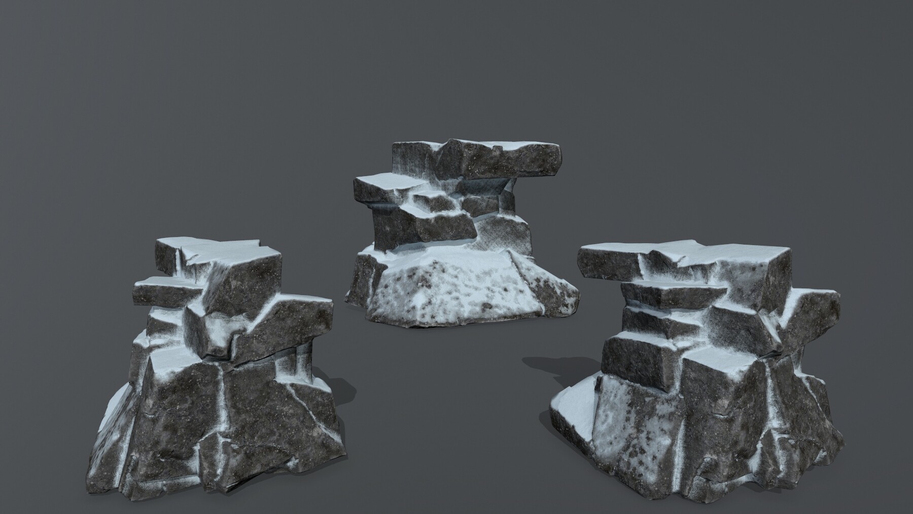 ArtStation - snow rocks | Game Assets