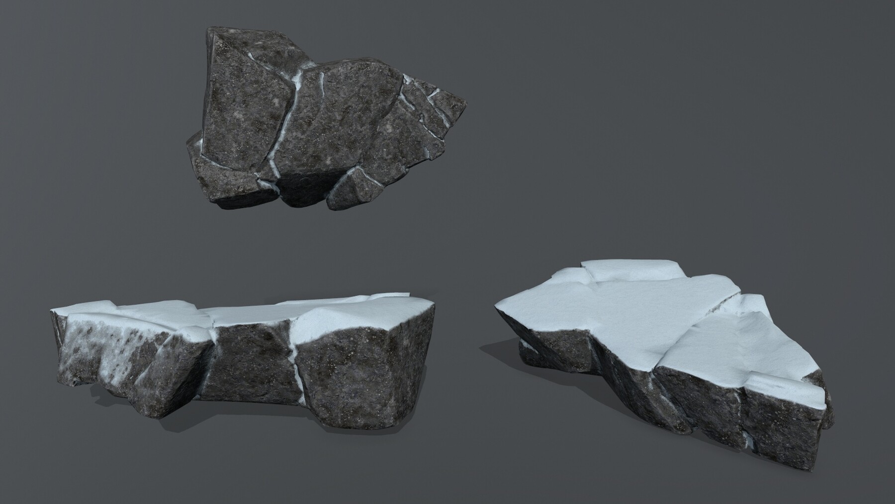 ArtStation - snow rocks | Game Assets