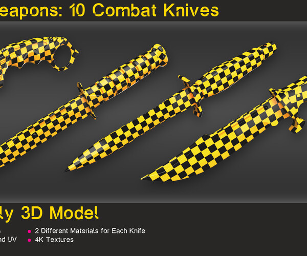 ArtStation - Cold Weapons: 10 Combat Knives (Vol 01) | Resources
