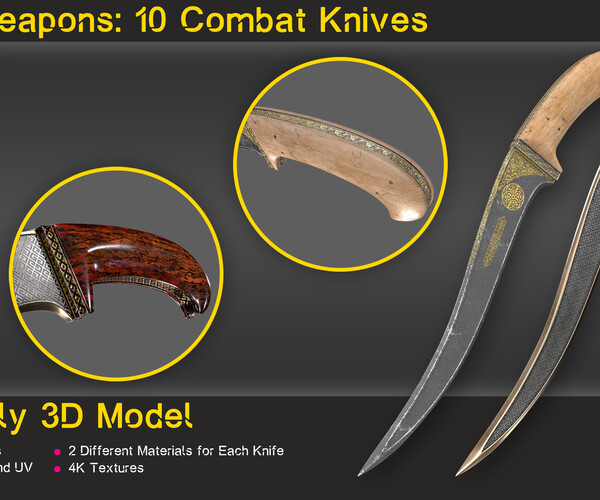 ArtStation - Cold Weapons: 10 Combat Knives (Vol 01) | Resources
