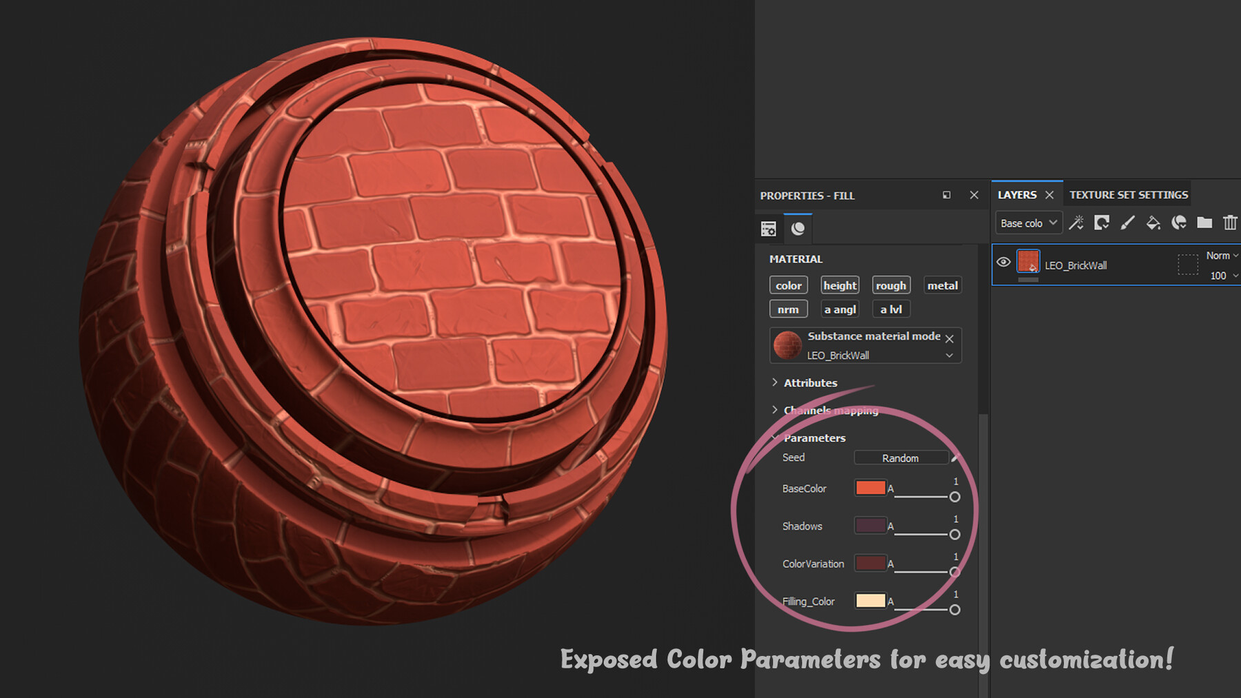 ArtStation - Stylized Wall Material Bundle for Substance Painter ...