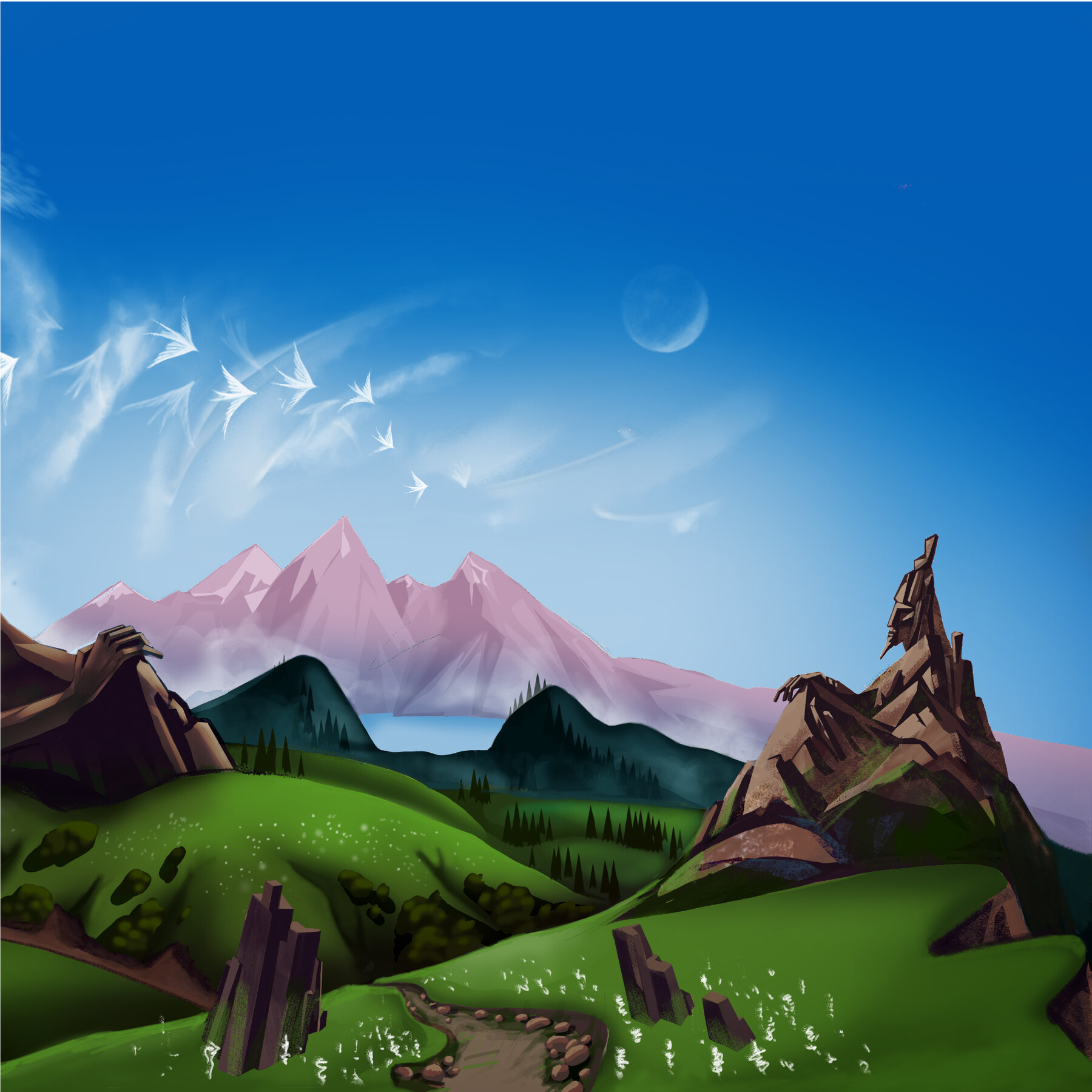 ArtStation - Almaty Mountain | Artworks