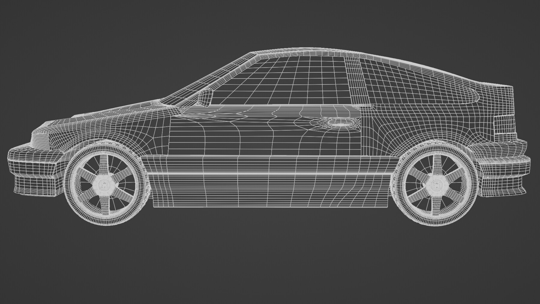 ArtStation - Honda Civic CRX SI 1986 | Game Assets