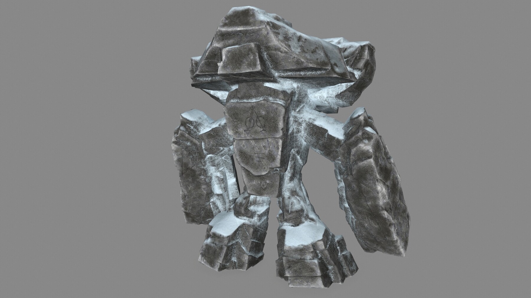 ArtStation - snow rock monster | Game Assets