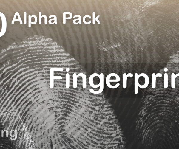 ArtStation - 30 Alpha Pack - Fingerprints vol.1 | Brushes