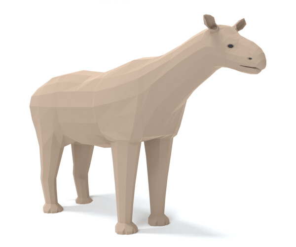 ArtStation - Low Poly Cartoon Paraceratherium | Resources