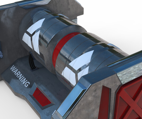 ArtStation - Sci-Fi Generator V1 3D Game Ready Model | Game Assets