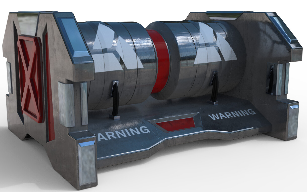 ArtStation - Sci-Fi Generator V1 3D Game Ready Model | Game Assets