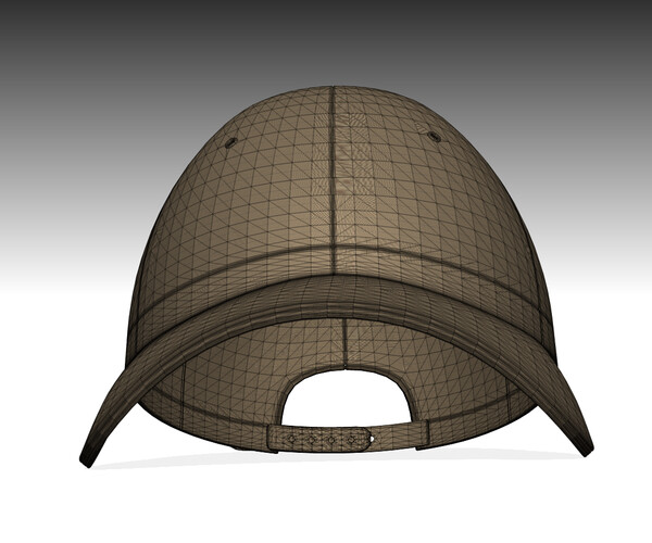 ArtStation - BURBERRY BASEBALL CAP low-poly | Game Assets