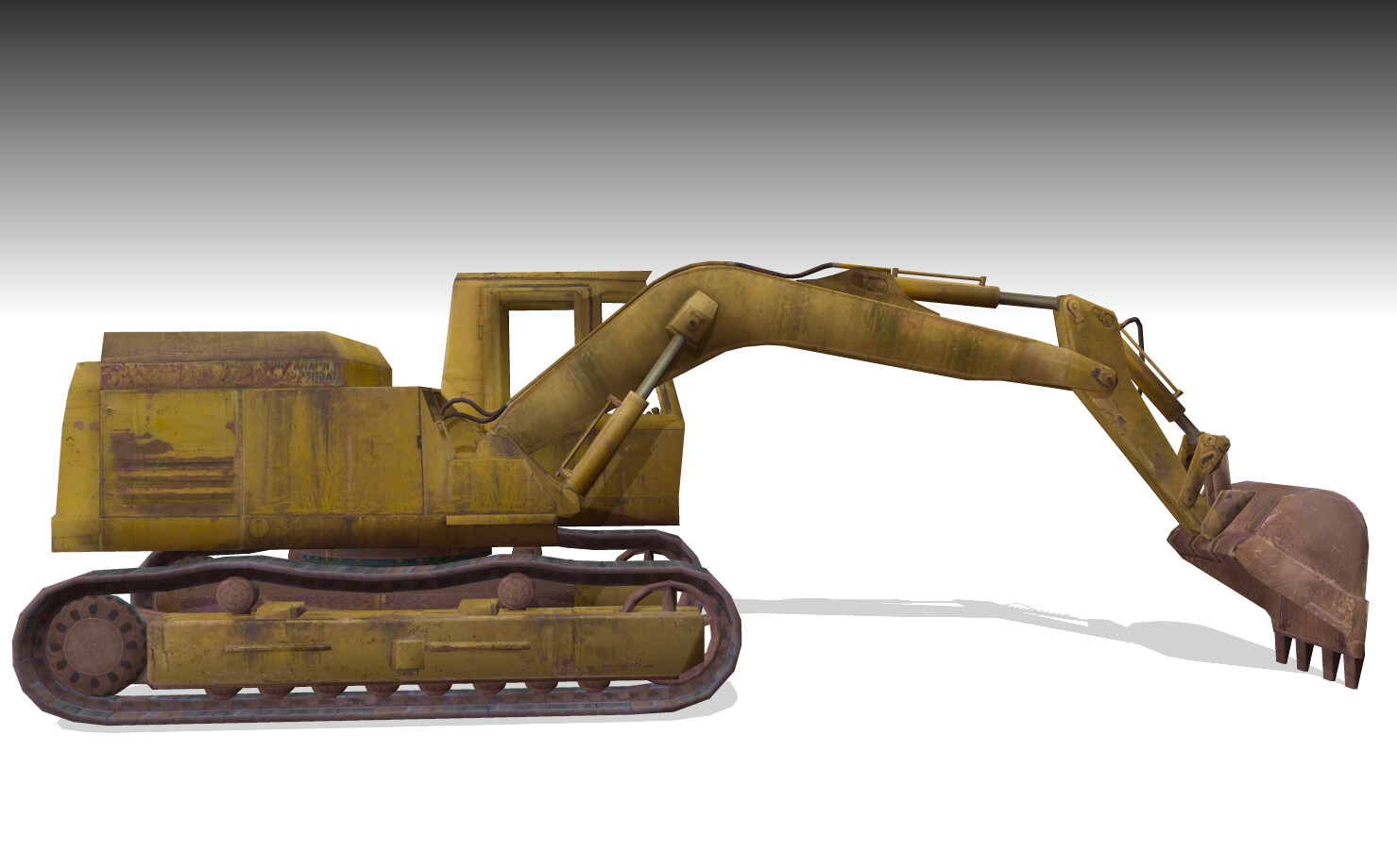 ArtStation - EXCAVATOR low-poly | Game Assets