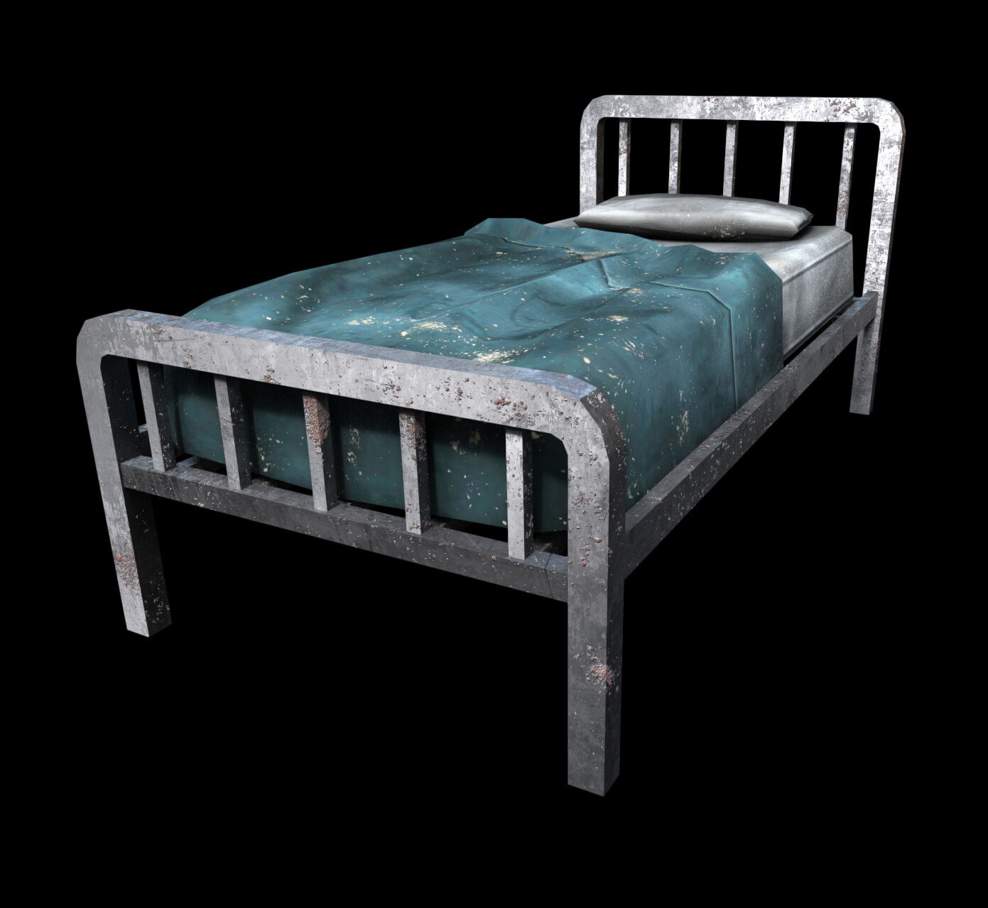 ArtStation - Old Bed - PBR - Textured | Game Assets