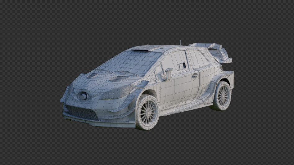 ArtStation - Toyota Yaris GR WRC 2021. Low Poly | Game Assets