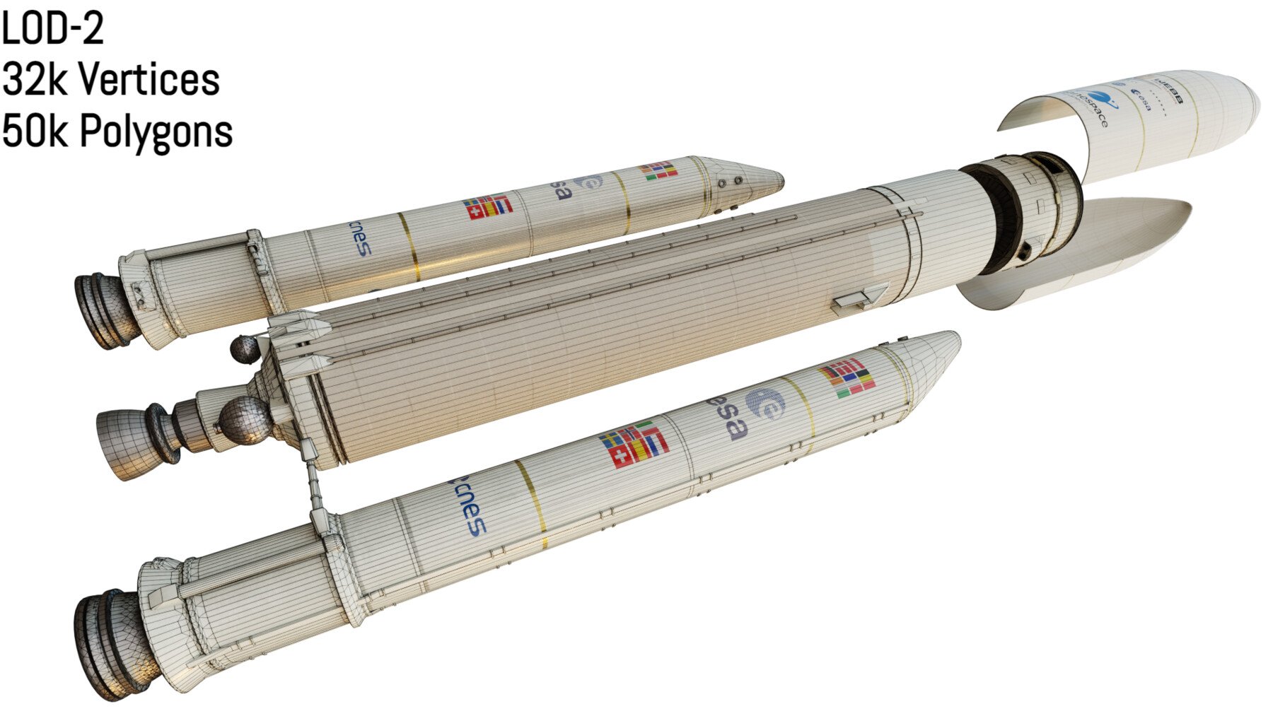 ArtStation - Ariane-5 Rocket | Game Assets