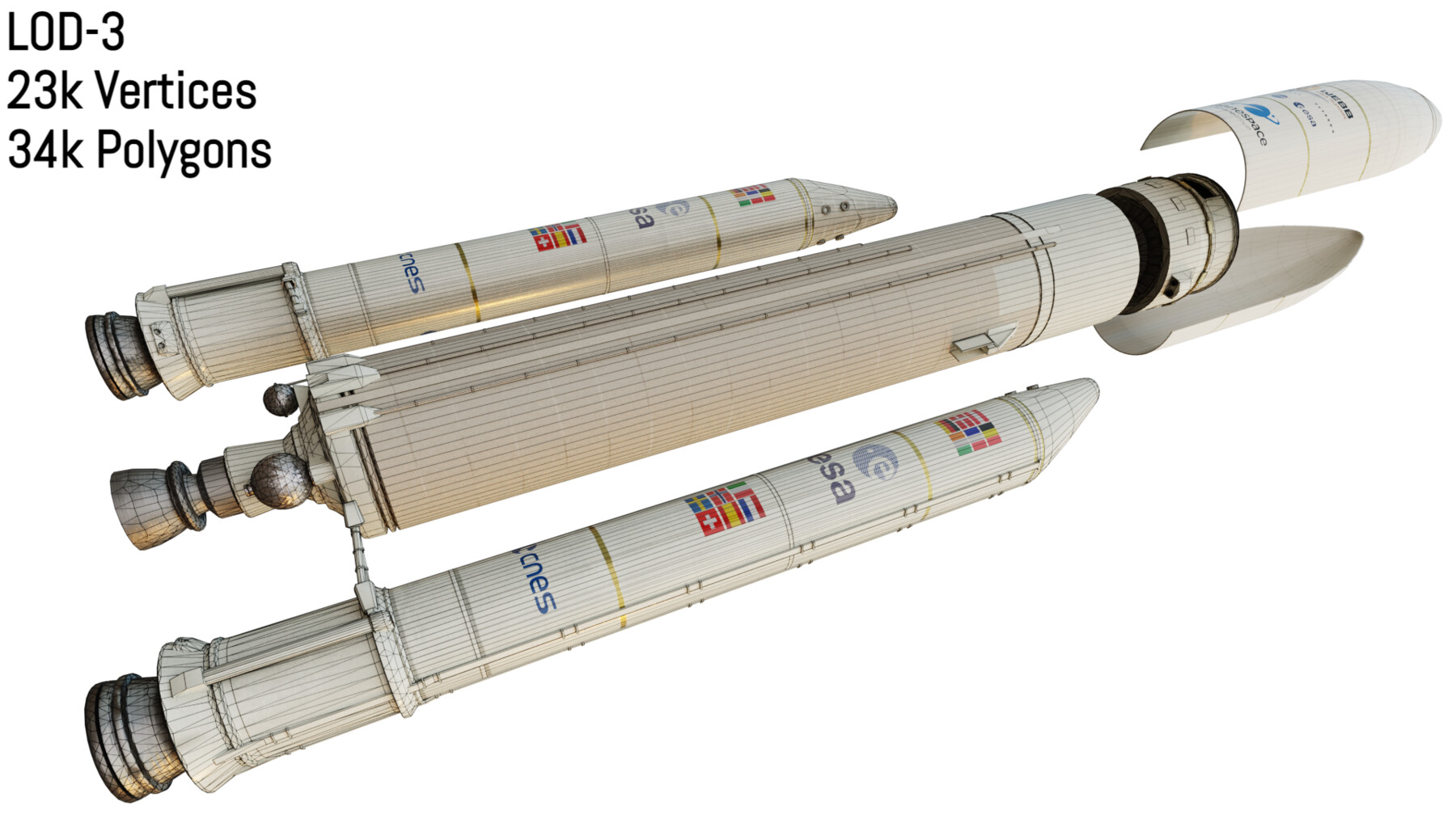 ArtStation - Ariane-5 Rocket | Game Assets