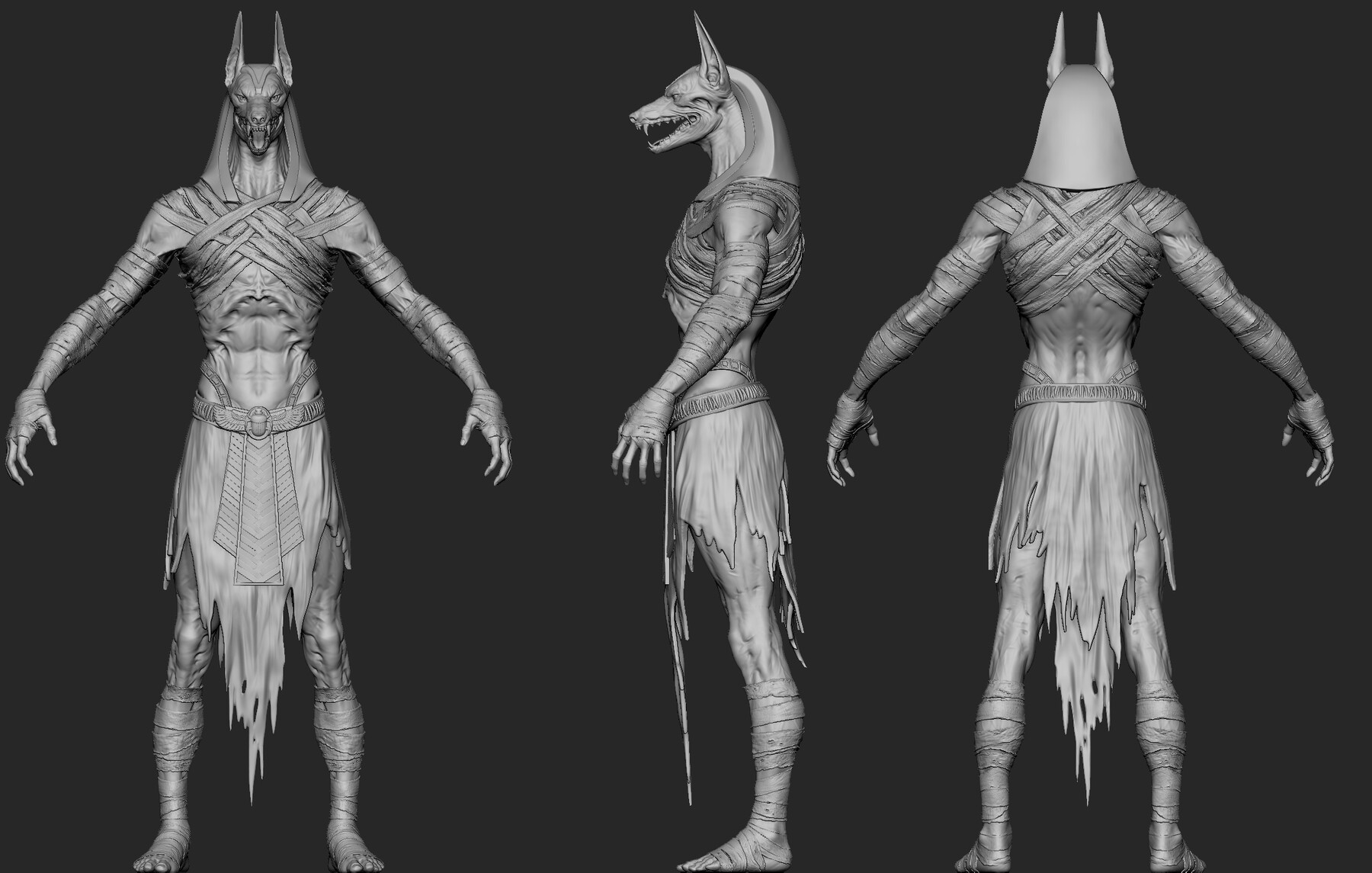 ArtStation - Egyptian God Anubis | Resources