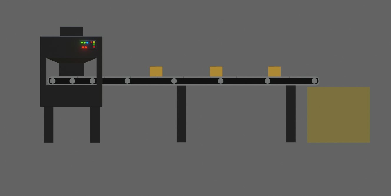 ArtStation - Machine Industrial - Line - Maquina Low-poly 3D model ...