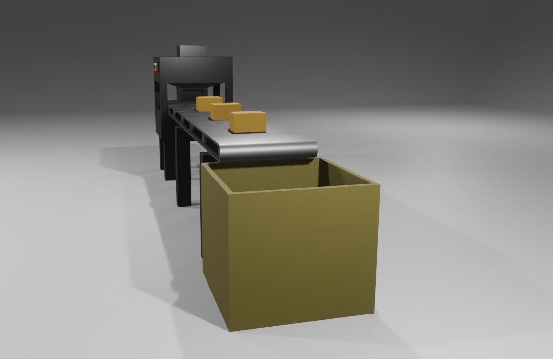 ArtStation - Machine Industrial - Line - Maquina Low-poly 3D model ...