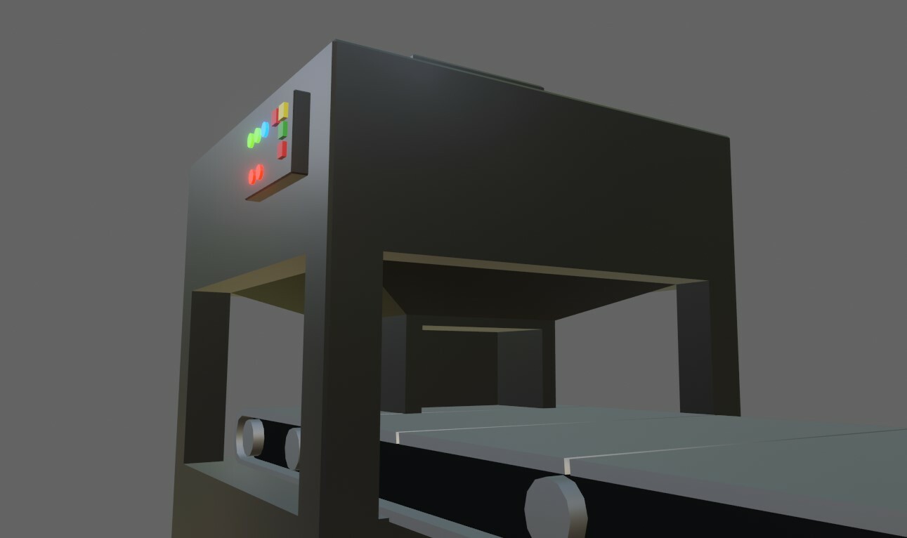 ArtStation - Machine Industrial - Line - Maquina Low-poly 3D model ...