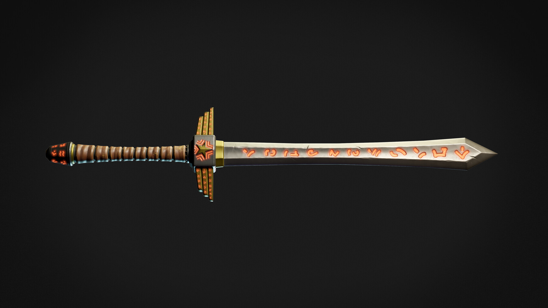 ArtStation - Fantasy two handed sword | Game Assets