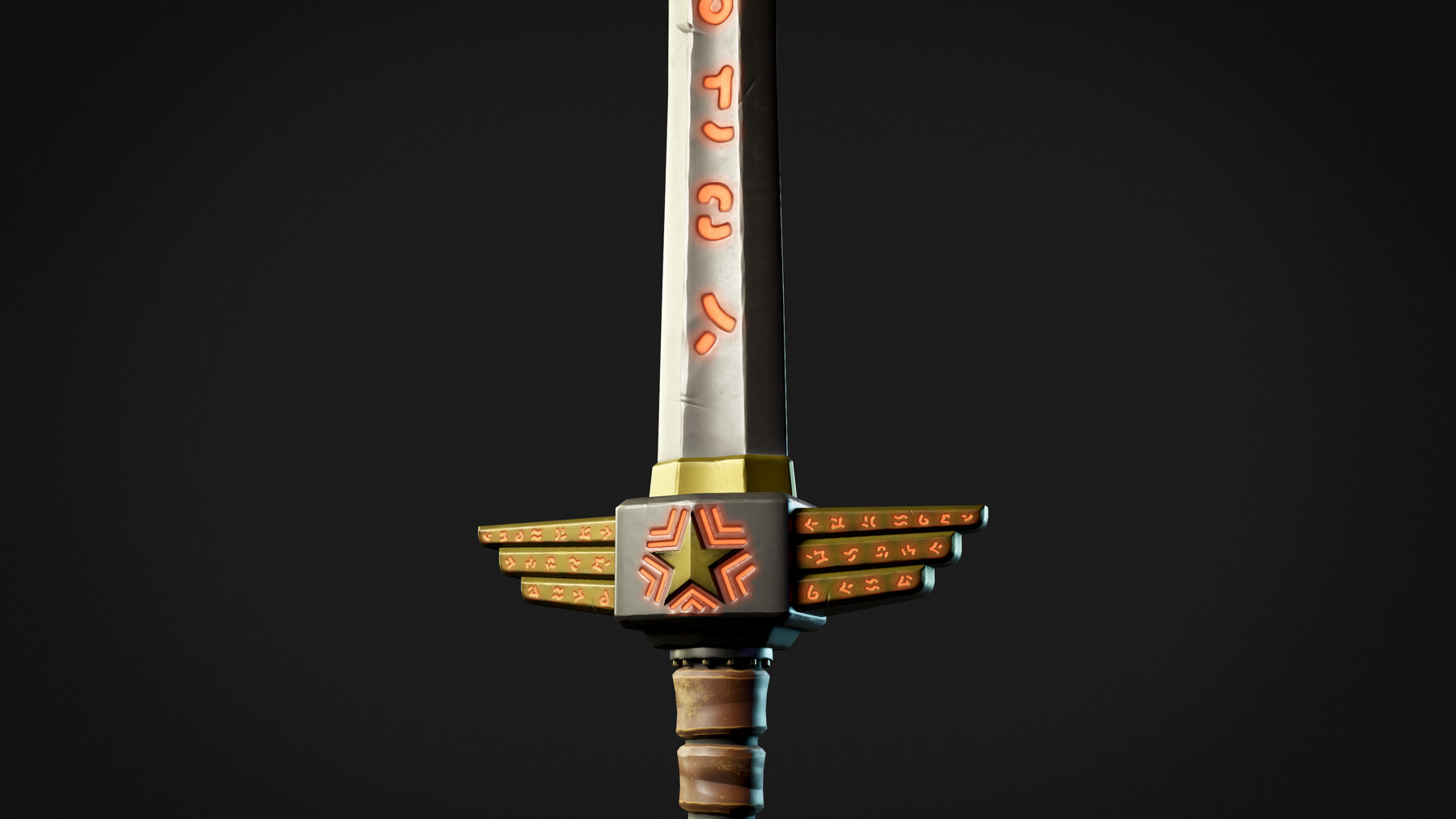 ArtStation - Fantasy two handed sword | Game Assets