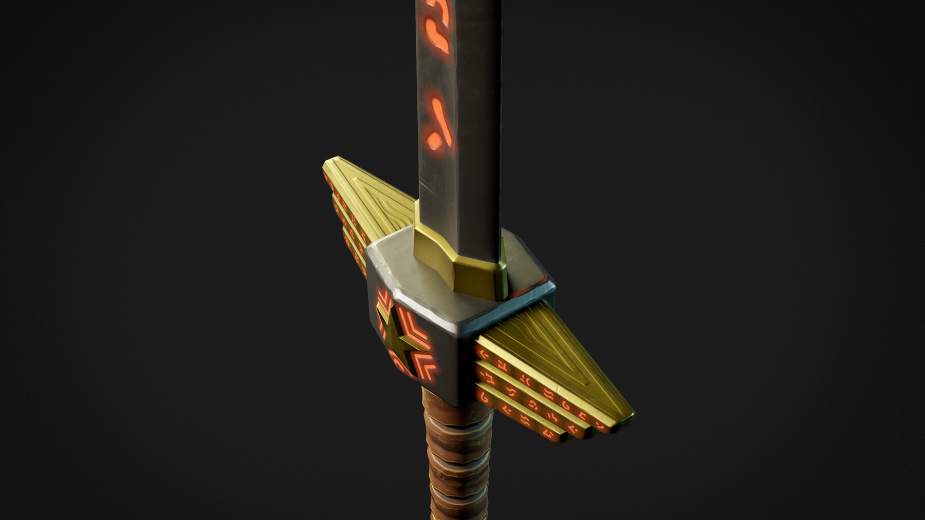ArtStation - Fantasy two handed sword | Game Assets