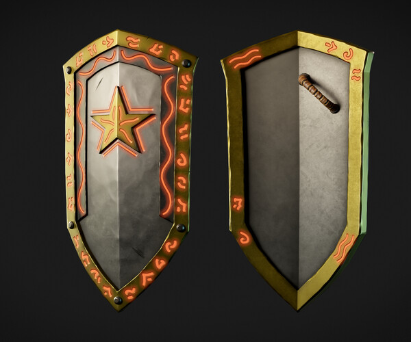 ArtStation - Fantasy shield | Game Assets
