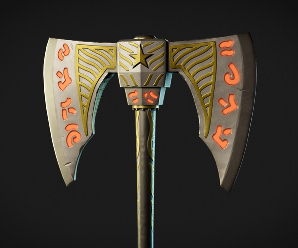 ArtStation - Fantasy two handed axe | Game Assets