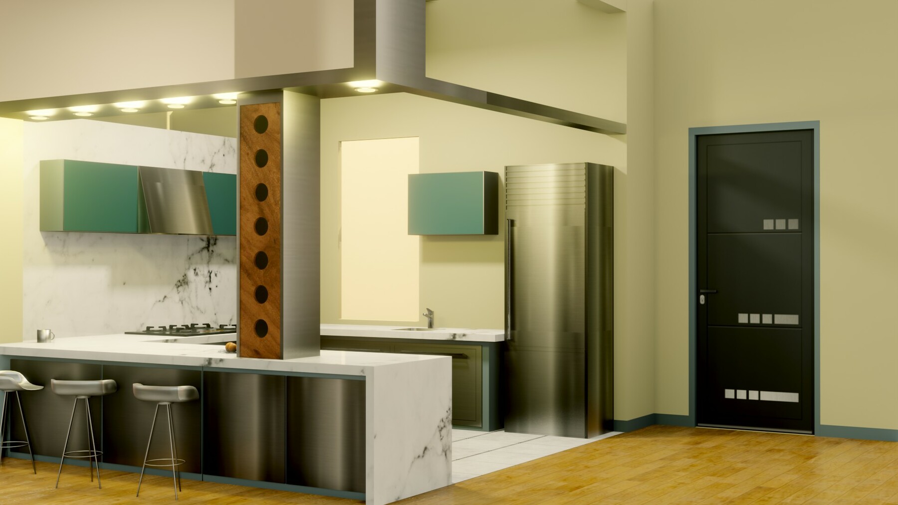 ArtStation - Kitchen Interior - Low Poly - GameReady | Game Assets