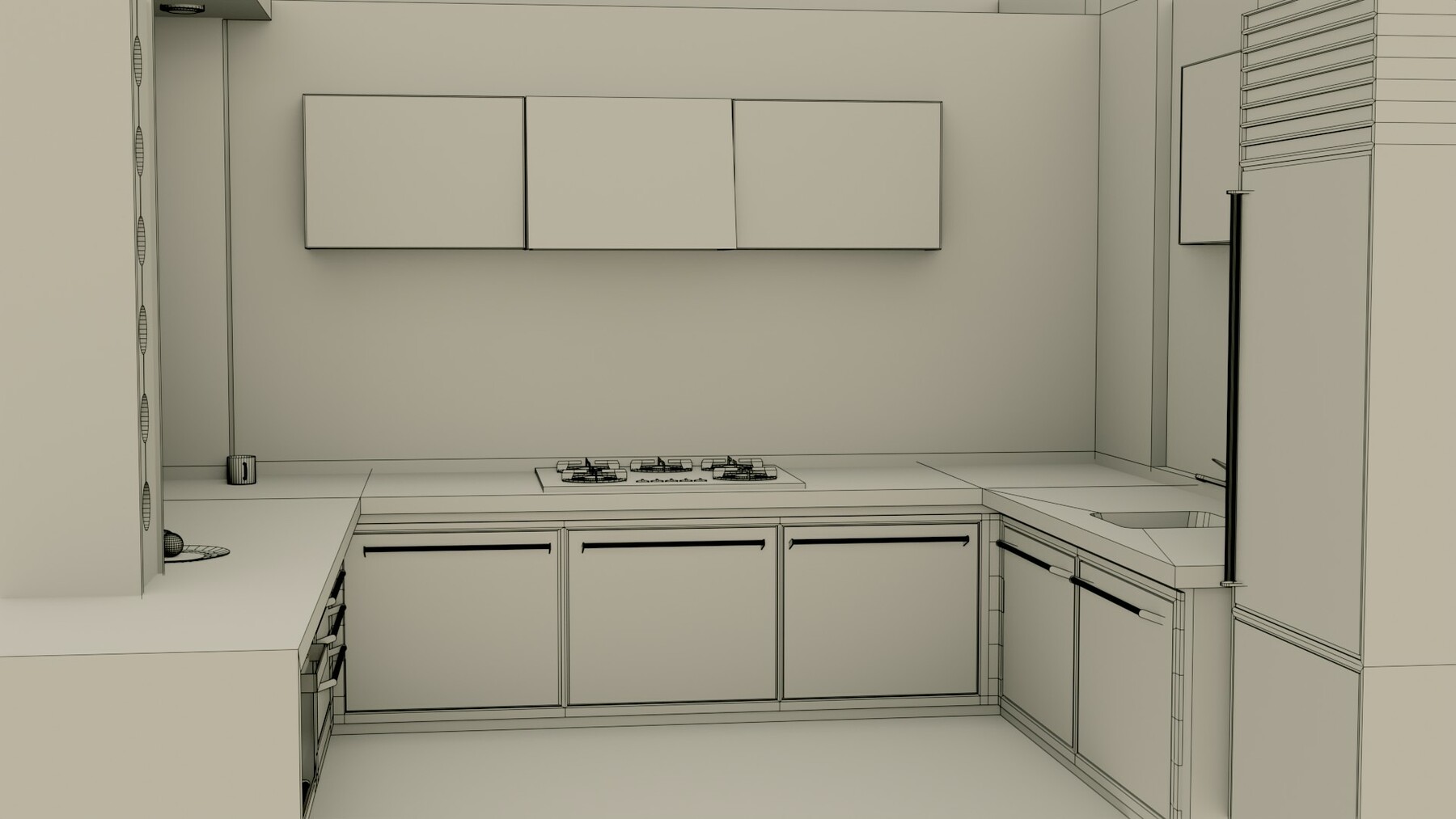 ArtStation - Kitchen Interior - Low Poly - GameReady | Game Assets