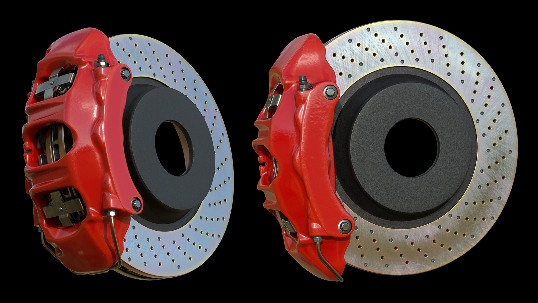 ArtStation - Brake set for sports car | Game Assets