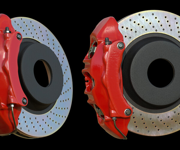 ArtStation - Brake set for sports car | Game Assets