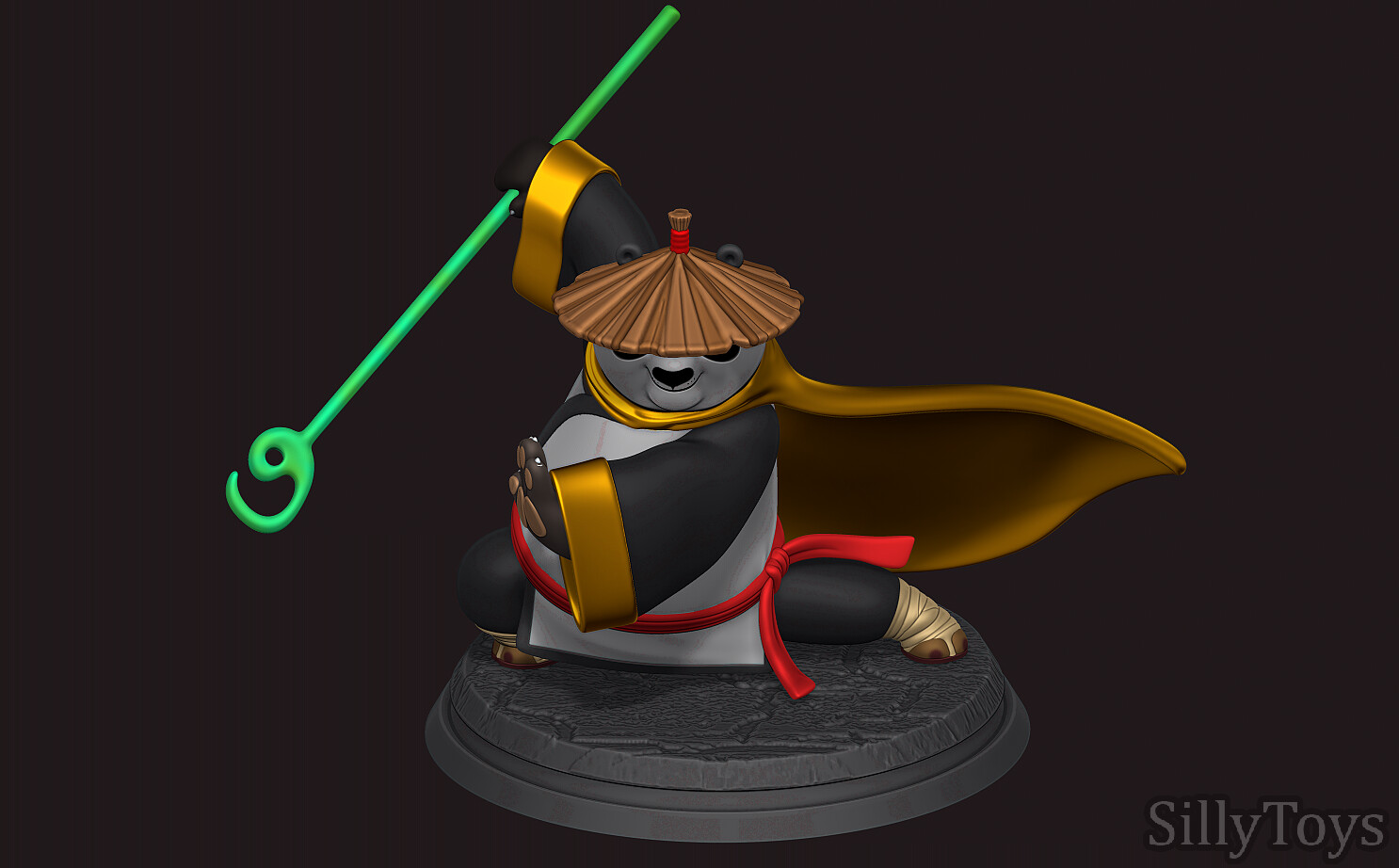 ArtStation - Po The Legendary Warrior - Kung Fu Panda 3D print model ...