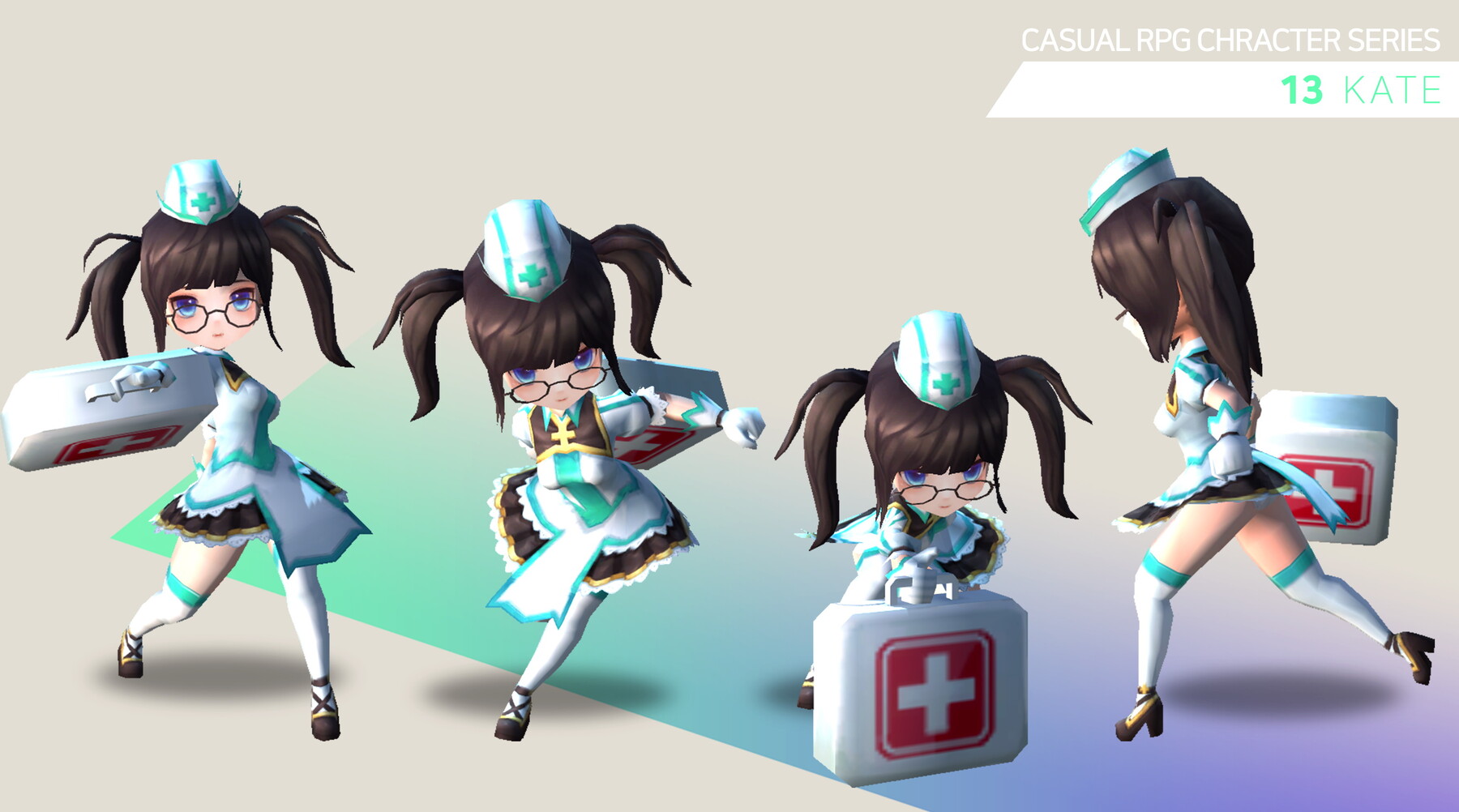 ArtStation - Casual RPG Character - 13 Kate | Game Assets