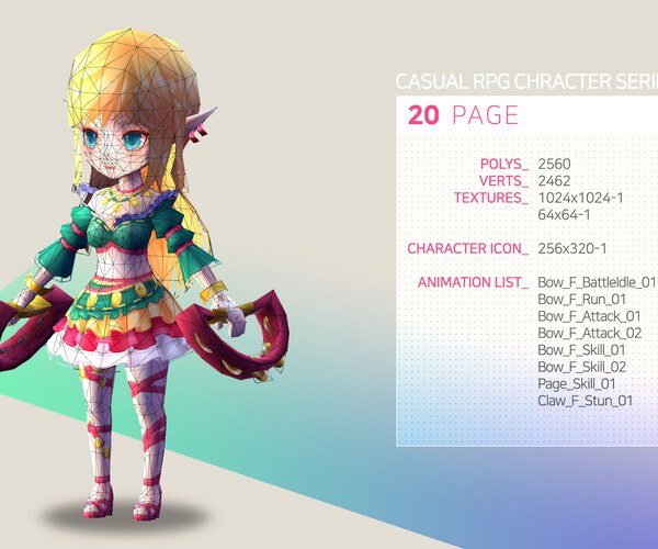 ArtStation - Casual RPG Character - 20 Page | Game Assets